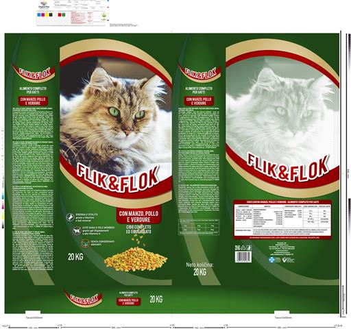 Flik & Flok, אוכל לחתול 20 ק"ג